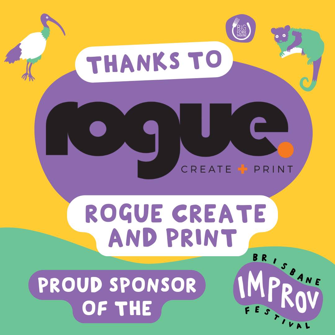 Rogue Print Sponsor Of Improv Festival 2024 Instagram Sqaure - Rogue ...