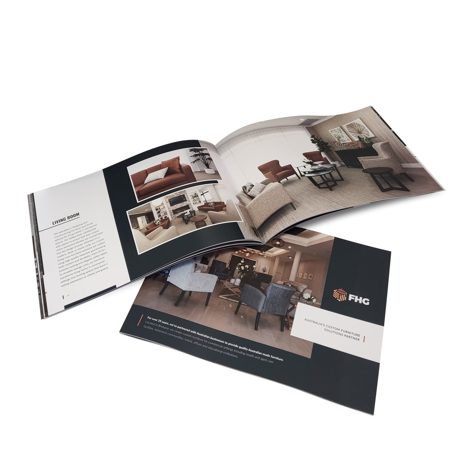 Landscape Saddle Stitched Books | Folded and Stapled - Rogue Print and Mail