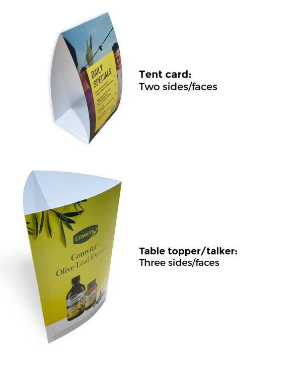 Tent Cards | Table Talkers | Table Toppers | Rogue Print